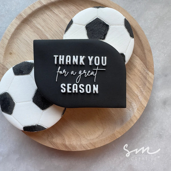 THANK YOU FOR A GREAT SEASON - Sarah Maddison Cookie Stamp – Lavender's ...