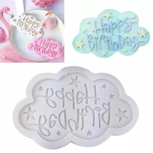 "HAPPY BIRTHDAY" Scallop Topper – Lavender's Bake Shop