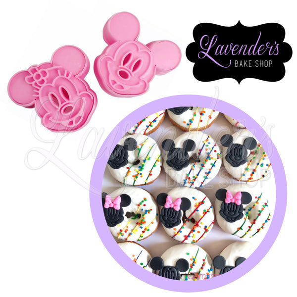 Mickey and Minnie Mouse Cutter and Embosser – Lavender's Bake Shop