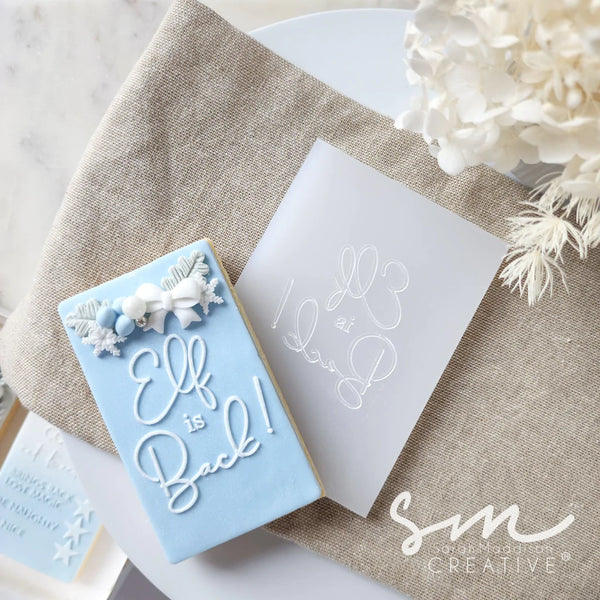ELF IS BACK - Sarah Maddison Cookie Stamp – Lavender's Bake Shop