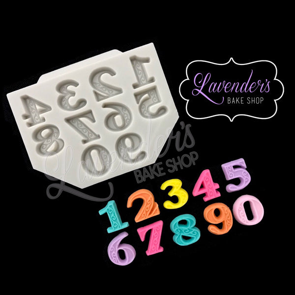 Small Filigree Numbers – Lavender's Bake Shop